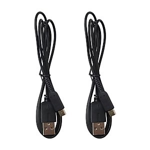 Qblahip 2 Pack Performance USB Power Charger Cable Charging Cord Fits for Nintendo 3DS DSi NDSI XL PADA A126