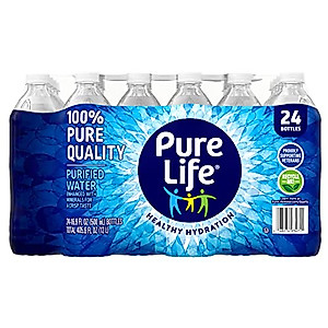 Nestle - Pure Life Purified Bottled Water, 16.9 Oz., 16.9 Fl Oz (Case of 24)