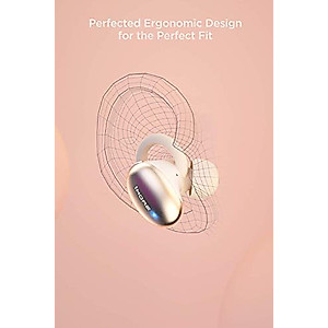 1MORE Stylish True Wireless in-Ear Headphones - Bluetooth - 6.5 Hours of Battery - 15-Minute Quick Charge for 3 Hours of Use – Portable Charging Headphone Case Included - Gold (Renewed)