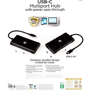 UltraPro Elite USB-C Multiport Hub with Power Pass-Through