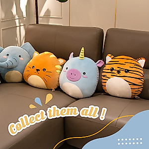 CozyWorld 15” Cute Tiger Plush Pillow Stuffed Animal Super Soft Sofa Cushion Plush Toy Car trip Home Decors Birthday Valentines Gift for kids Grandson Daughter Son