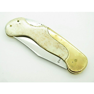 Olsen OK 162 Lil Brassy Seizo Imai Seki Japan Folding Lockback Pocket Knife Vintage Old Stock