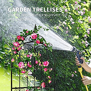 SCENDOR Garden Trellis 60” x 21.7” for Climbing Plants 5FT Metal Iron Wire Vine Flower Trellises for Outdoor Climbing Plants Support