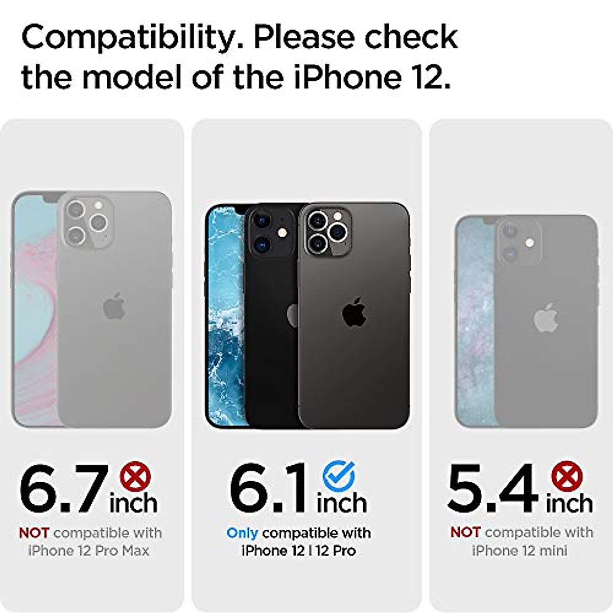 Spigen Liquid Crystal Designed for iPhone 12 Case (2020) / Designed for iPhone 12 Pro Case (2020) - Crystal Clear