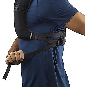 Salomon AGILE 2 Running Hydration Pack with flasks, BLACK, NS