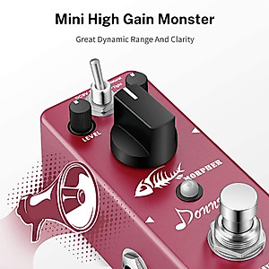 Donner Distortion Guitar Pedal & DPA-1 Daisy Chain Pedal Power Supply