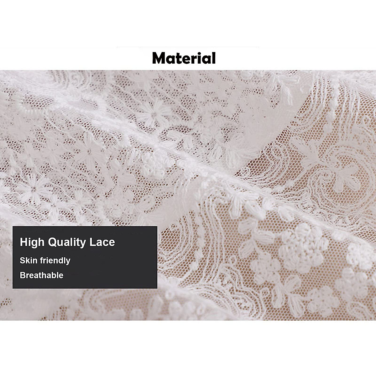 SUZALA Lace Fake Collar Dickey Collar Detachable False Collars for Women Girls Teens Sweater Blouse Dresses