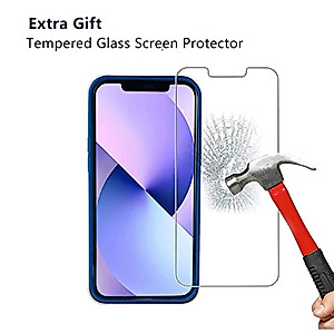 Penekin for iPhone 13 Pro Max Case, Military Grade Drop Protection Design for iPhone 13 Pro Max Case Clear with Screen Protector and Built in Camera Lens Protector (Blue)