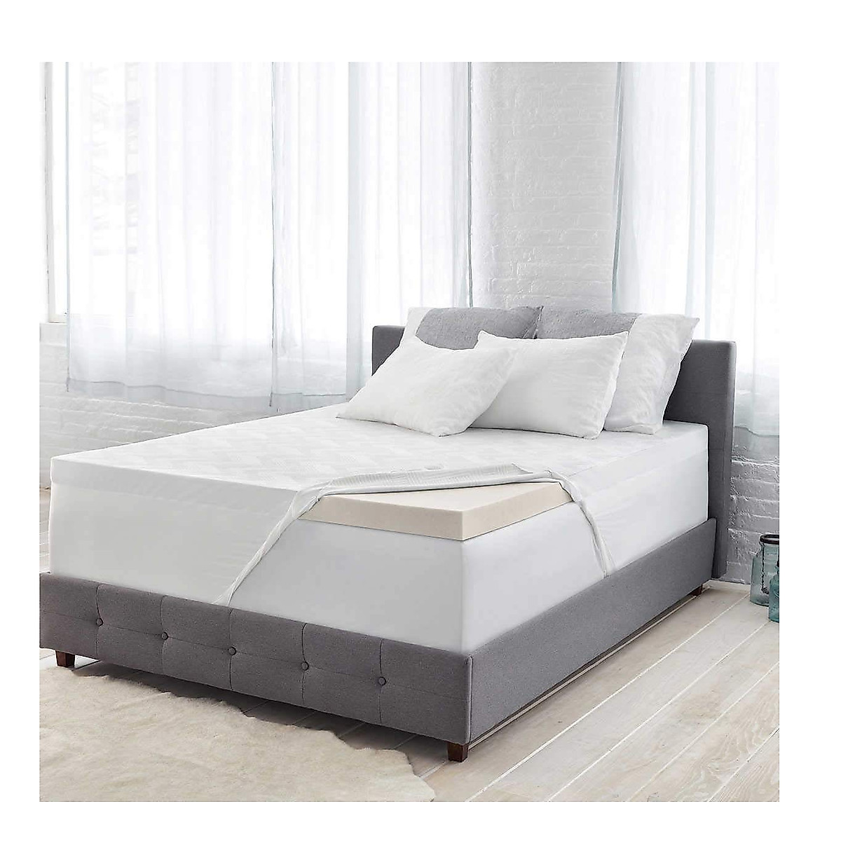 Novaform LURAcor Support 3" Foam Mattress Topper, King