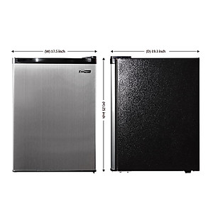 Conserv 2.6 cu.ft. Compact Refrigerator-Stainless, Reversible Door