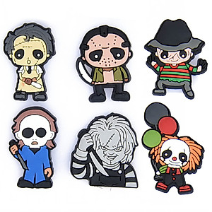 UNN Pack of 40 Pieces Halloween PVC Shoe Charms Women Pumpkin Lantern Shoes Decoration Ghost of Terror Wristbands Accessories Trick or Treat Style 2