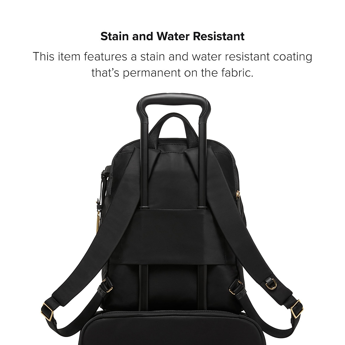 TUMI Voyageur Halsey Backpack - Black/Gold