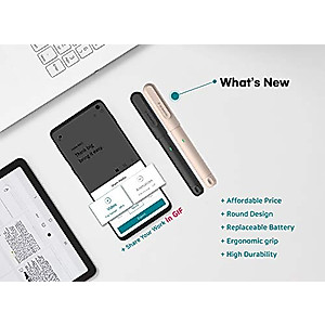 Neo Smartpen dimo Bluetooth Digital Pen with 2 GB Internal Memory Digitize Handwriting for iOS and Android, Compatible with Neo Studio App and Neo Notebooks - Black