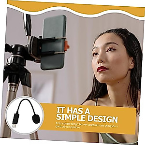 Milisten 2pcs USB Talkback Microphone Condenser Little Mic Gooseneck Condenser Microphone USB Microphone Condenser Microphones Microphone for Video Wired Computer Plug: USB Metal Notebook