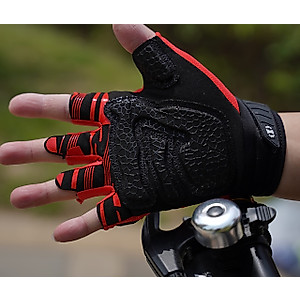 Seibertron Adult Dirtclaw Gloves - Versatile Gloves for Cycling, ATV, and Mountain Biking Red XL
