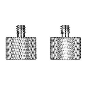 Anwenk Mic Stand Adapter 5/8 to 1/4 Adapter Mic Thread Screw Adapter Microphone Stand Adapter to Tripod Adapter, 2 Pack