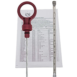 Automatic Transmission Dipstick for Chrysler Jeep Dodge - Level Tool with Directions Check auto Trans Fluid Oil Level -Dealer #s : 8863B, 9336, 9336A, 42RLE, NAG1, 62TE 2.7 3.5 3.6 3.7 5.7 6.1 6.4