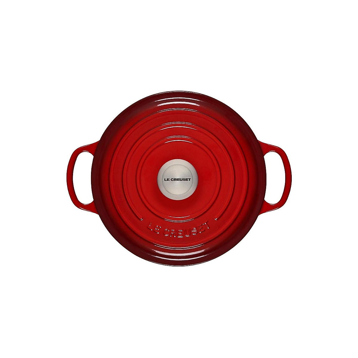 Le Creuset 8 Piece Multi-Purpose Enameled Cast Iron with SS Knobs, Stoneware, and Toughened Nonstick PRO Fry Pan Complete Cookware Set - Cerise