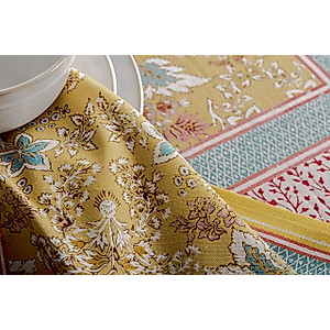 Maison d' Hermine Napkin 100% Cotton Set of 4 Decorative Washable Table Cloth Napkins, Dining, Home, Wedding, Banquet, Buffet, Marquise - Spring/Summer (20”x20”)