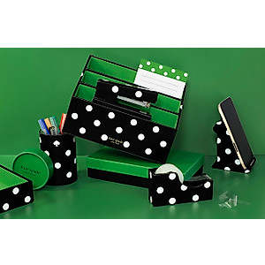 kate spade new york Acrylic Cell Phone Stand, Novelty Phone Holder for Desk, Black Cat (Picture Dot)