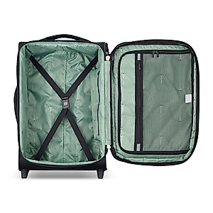 DELSEY PARIS Sky Max 2.0 Softside Expandable Luggage with Two Wheels, Black, Carry-on 21 Inch