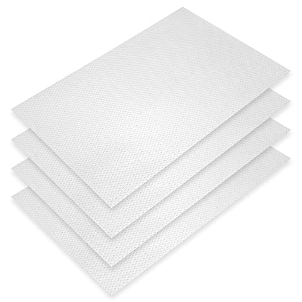 PABUSIOR Refrigerator Shelf Liners 4 PCS, Translucent Drawer Liners, (16" x24 INCH) Washable Fridge Liner, Refrigerator Mats for Freezer Glass Shelves