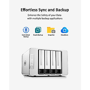 TERRAMASTER 2.5GbE NAS Server 4Bay F4-423 + 4GB DDR4 RAM