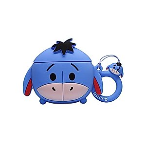 Cartoon Case for Apple AirPods 2/1 AirPods Case Adorable Cover 3D Protective Cases Shockproof Silicone Shell Anti-Fall Cover for AirPods Charging Cute Case (AirPods 2/1, Cute Donkey)