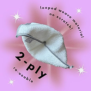 Bamboo Dish Cloths, Eco-Friendly,Non-Scratch,Lint-Free,Quick-Dry,Re-Usable,CleaningTowel Pack of 6 (Medium Ducky 9x7inch, Modern Grey/White)