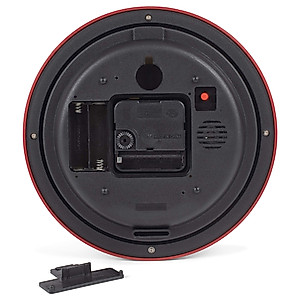 Mark Feldstein & Associates Peanuts Snoopy On Sled Linus and Lucy Sound Blue 8 x 8 Christmas Clock