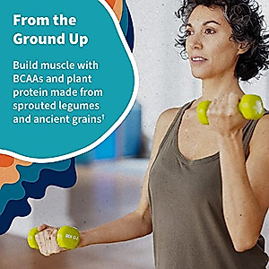 Organic Vegan Unflavored Protein Powder - Garden of Life – 22g Complete Plant Based Raw Protein & BCAAs Plus Probiotics & Digestive Enzymes for Easy Digestion, Non-GMO Gluten-Free Lactose Free 1.2 LB