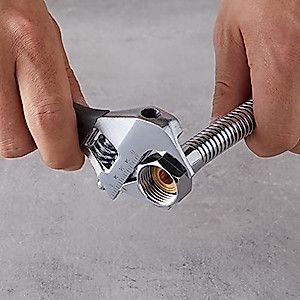 Amazon Basics 5.5-Inch (140mm) Slim Jaw Adjustable Wrench, 1-3/16-Inch(30mm) Jaw Capacity