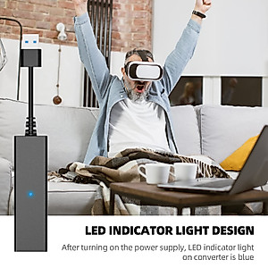 Cliplanyard PS VR Adapter PS5 Camera Adapter for PS5, Mini Camera Adapter for Playing PS VR on PS5, PSVR to PS5 Converter Cable Adapter