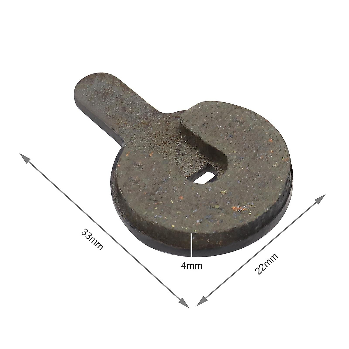 SING F LTD 2 Pairs of Resin Semi Metallic Bike Disc Brake Pads Compatible with Shimano SRAM AVID Hayes MX3 MX4 4mm Thickness Mountain Road Bike Cycling Bicycle MTB Disc Brake Pad