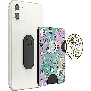 PopSockets Phone Wallet with Expanding Phone Grip, Phone Card Holder - Sally's Deadly Nightshade