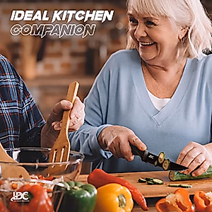 Lux Decor Collection Steak Knives - Black Steak Knives Set of 8 | m, Stainless Steel Ultra Sharp Serrated Steak Knives | Scratch Resistant & Dishwasher Safe knife Set | Sharp Knife Set