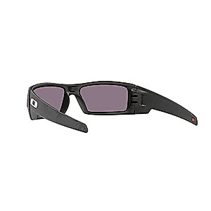 Oakley Men's OO9014 Gascan Rectangular Sunglasses, Steel/Prizm Grey, 60 mm