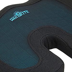 WellBrite Gel Foam Ergonomic Seat Cushion for Office Chair and Back Comfort (17 x 13.5 x 2.5 in)
