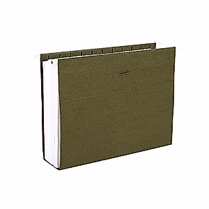 Staples 418376 Hanging File Folders Bx Bottom 3-Inch Expansion Letter Gn 25/Bx