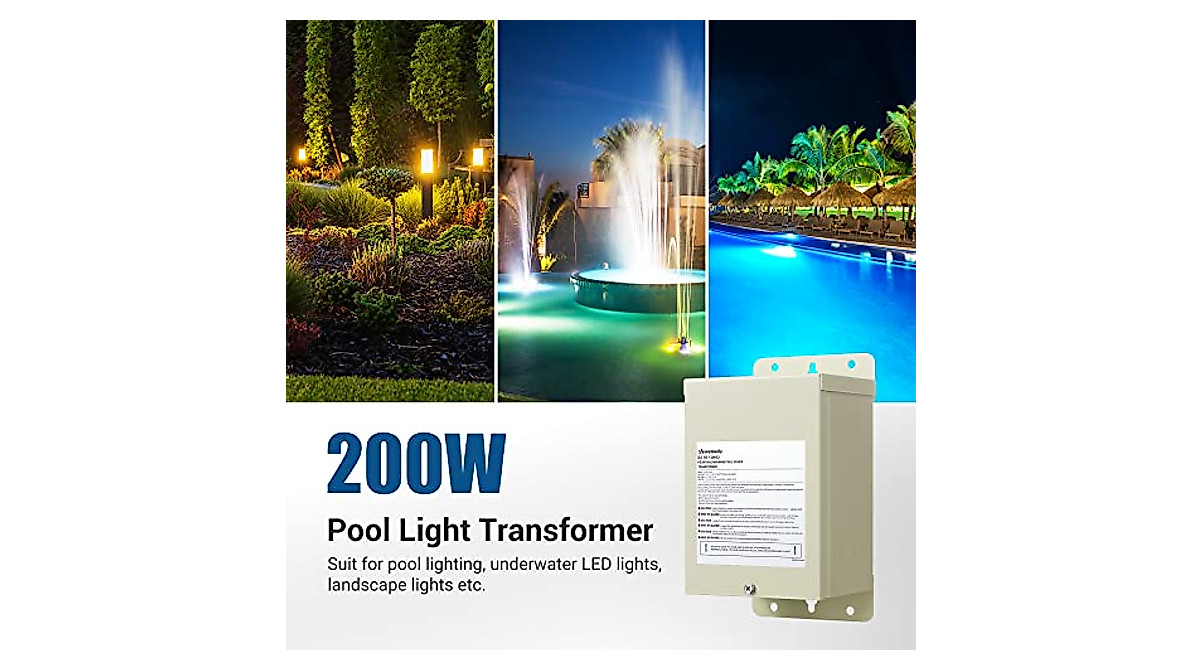 DEWENWILS 200W Low Voltage Landscape Transformer