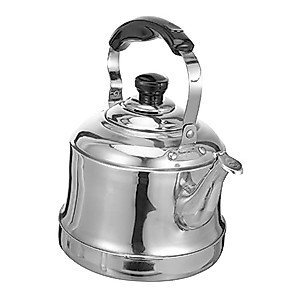 SHOWERORO 1pc Stainless Steel Kettle Stove Top Kettles Coffee Espresso Maker Large Capacity Kettle Tea Maker Strainer Teapot Small Tea Kettle Water Boiling Container Silver