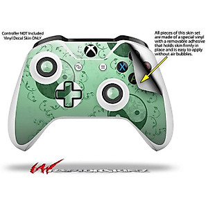 WraptorSkinz Decal Vinyl Skin Wrap compatible with XBOX One S / X Controller - Feminine Yin Yang Green (CONTROLLER NOT INCLUDED)