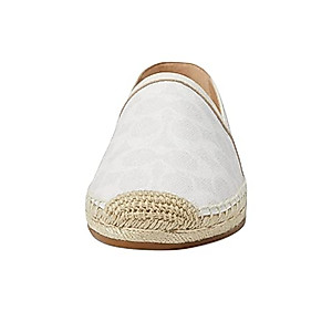 Coach Collins Coated Canvas Espadrille White 8 B (M)