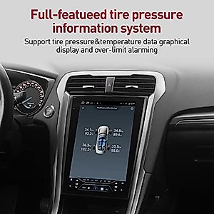 Car Radio Stereo for Ford Fusion Mondeo 2013 to 2019 Android 10.0 T-Style Head Unit Navigation 12.1 Inch IPS Touchscreen Build in Wireless Carplay WiFi Support DSP Sirius (Auto)