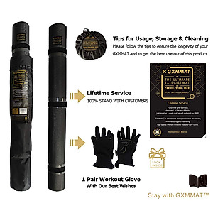 Gxmmat Large Yoga Mat 72"x 48"(6'x4') x 7mm for Pilates Stretching Home Gym Workout, Extra Thick Non Slip Anti-Tear Exercise Mat, Use Without Shoes