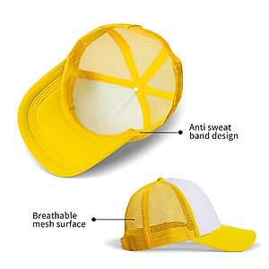 Ankmogela 10 Pack of Blank Trucker Hat Mesh Cap Men and Women Baseball Cap DIY Graffiti Hot Stamping Duck Tongue Cap Royal Blue White