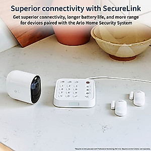 Arlo Home Security System - Wired Keypad Sensor Hub, (5) 8-in-1 Sensors, Yard Sign, 24/7 Professional Monitoring- No Contract Required, DIY Installation, Alarm System for Home Security - SS1501