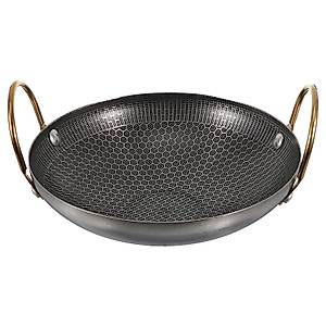 Hemoton Stainless Steel Wok 1 Pc Seafood Pot Stainless Steel Lightweight Noodle Pot Outdoor Stove