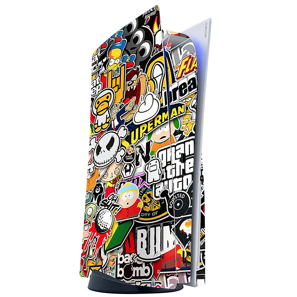 ITS A SKIN Skins Compatible with Sony Playstation 5 Console Disc Edition - Protective Decal Overlay stickers wrap cover - Sticker Slap