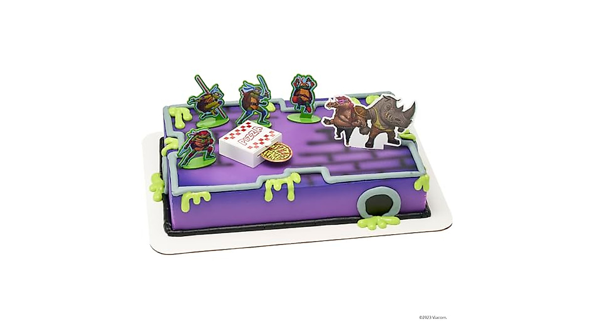 TMNT Pizza Power Cake Topper & Launcher | Birthday Party Decor